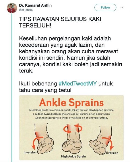Jangan Urut Jika Kaki Terseliuh! – Manisfm