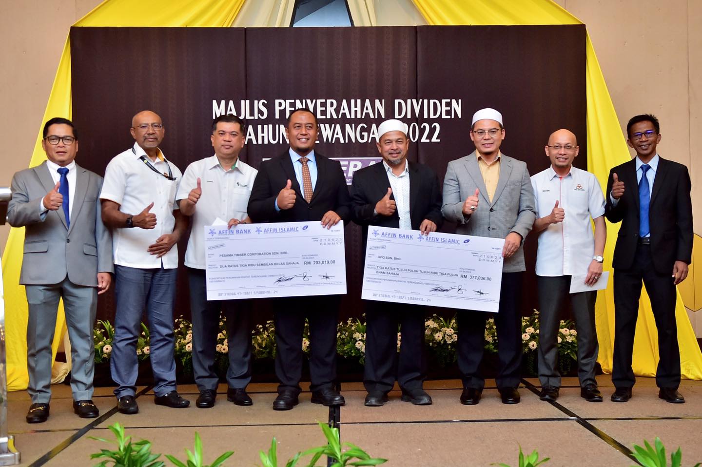 KOPERAT Serah Dividen RM 580 ribu kepada GPQ, Pesama Timber – Manisfm